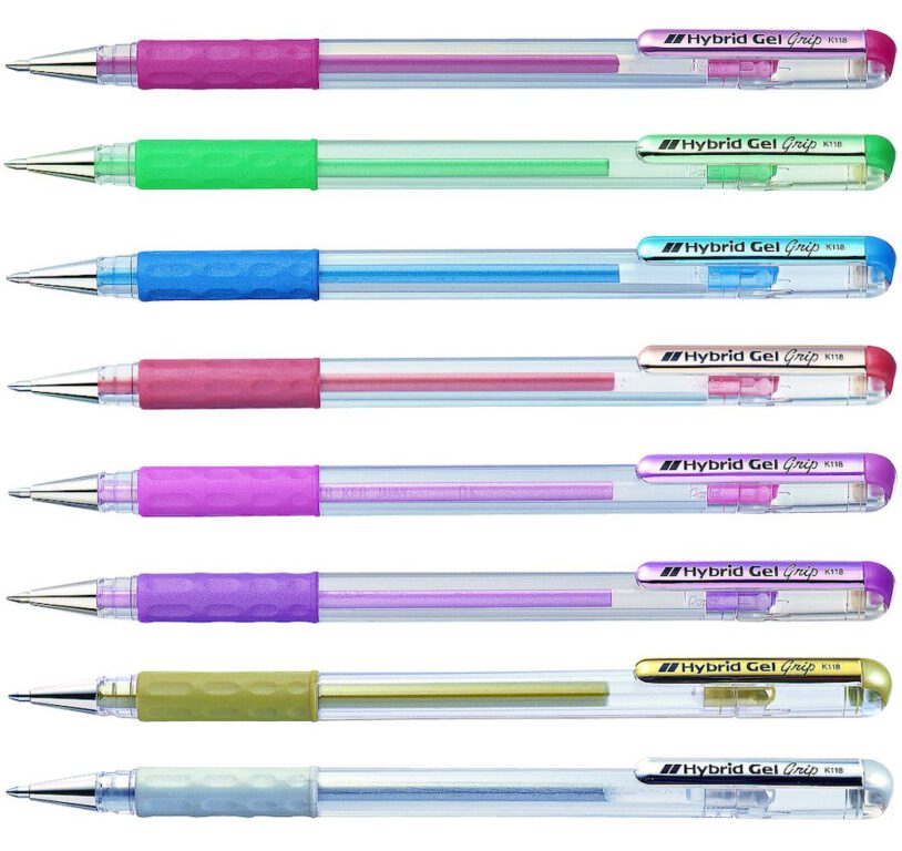 Reliable Pentel Hybrid Gel Grip Pen - Dance of Chaos